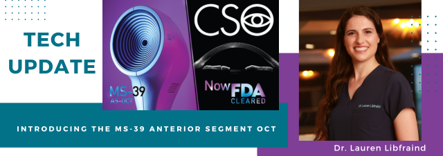 New MS-39 Anterior Segment OCT at Parkhurst NuVision